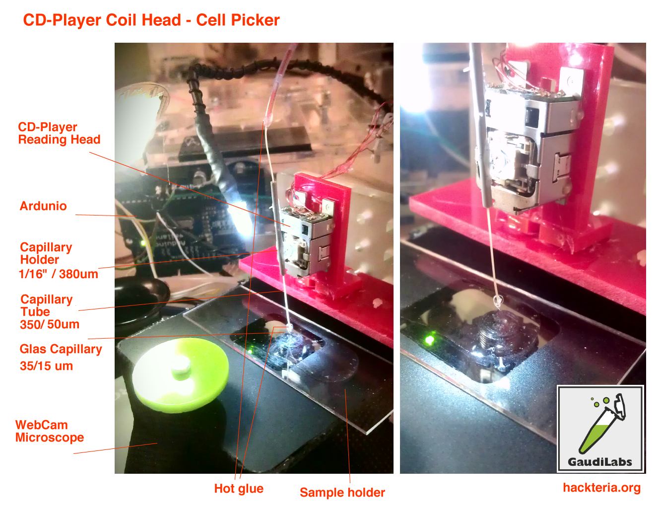 Hardware: Algae microscope and cell-picker | DIYbio